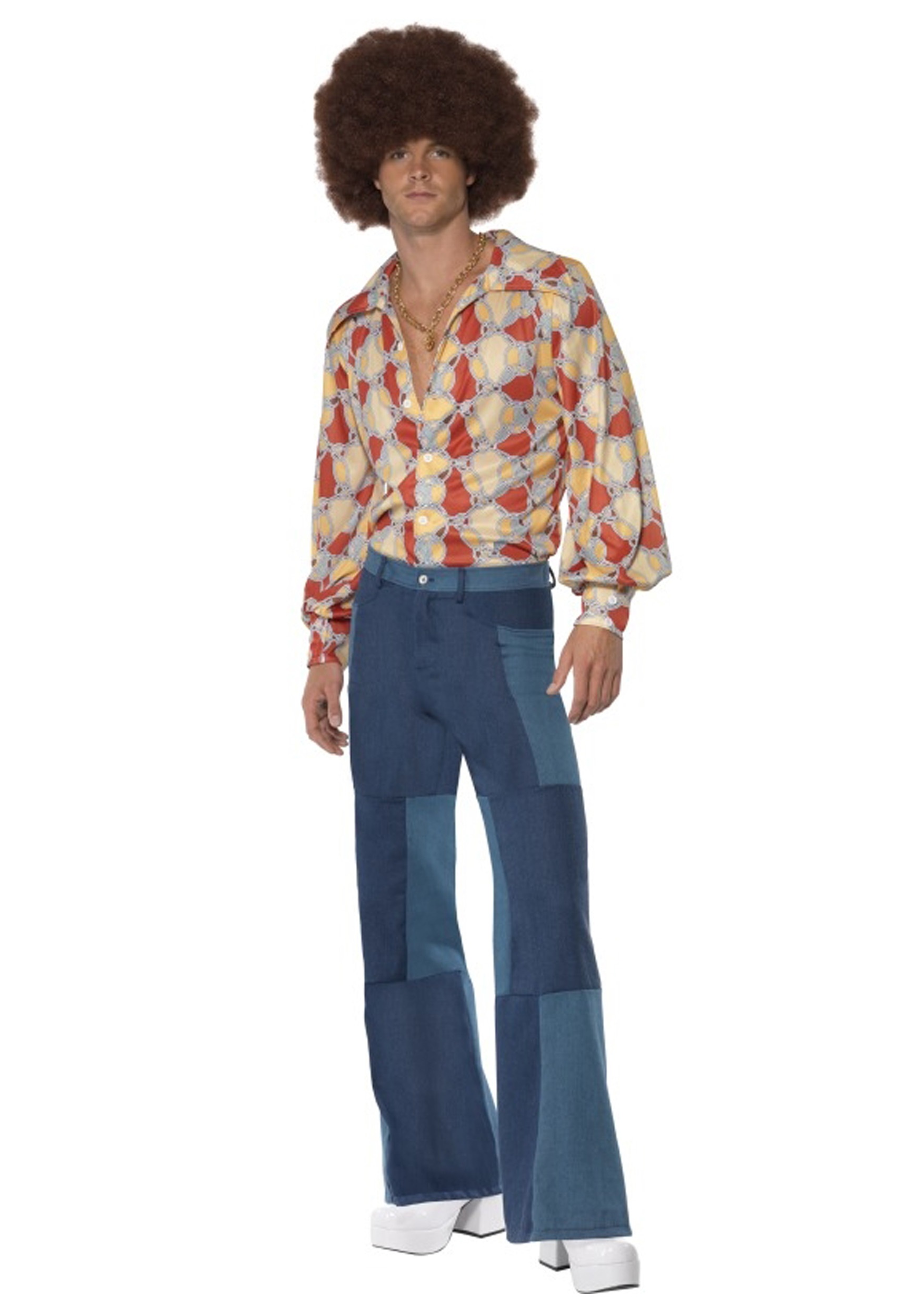 Patchwork Pants Men's Costume