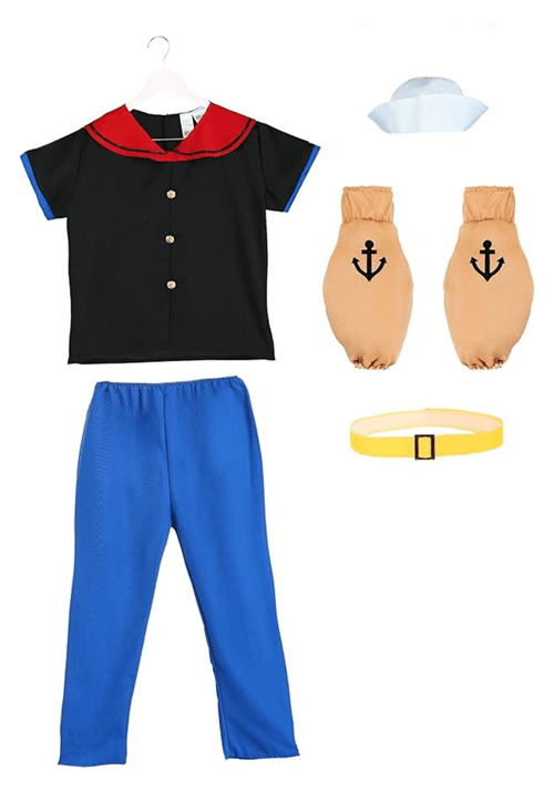 Plus Size Popeye the Sailor Man Costume for Men