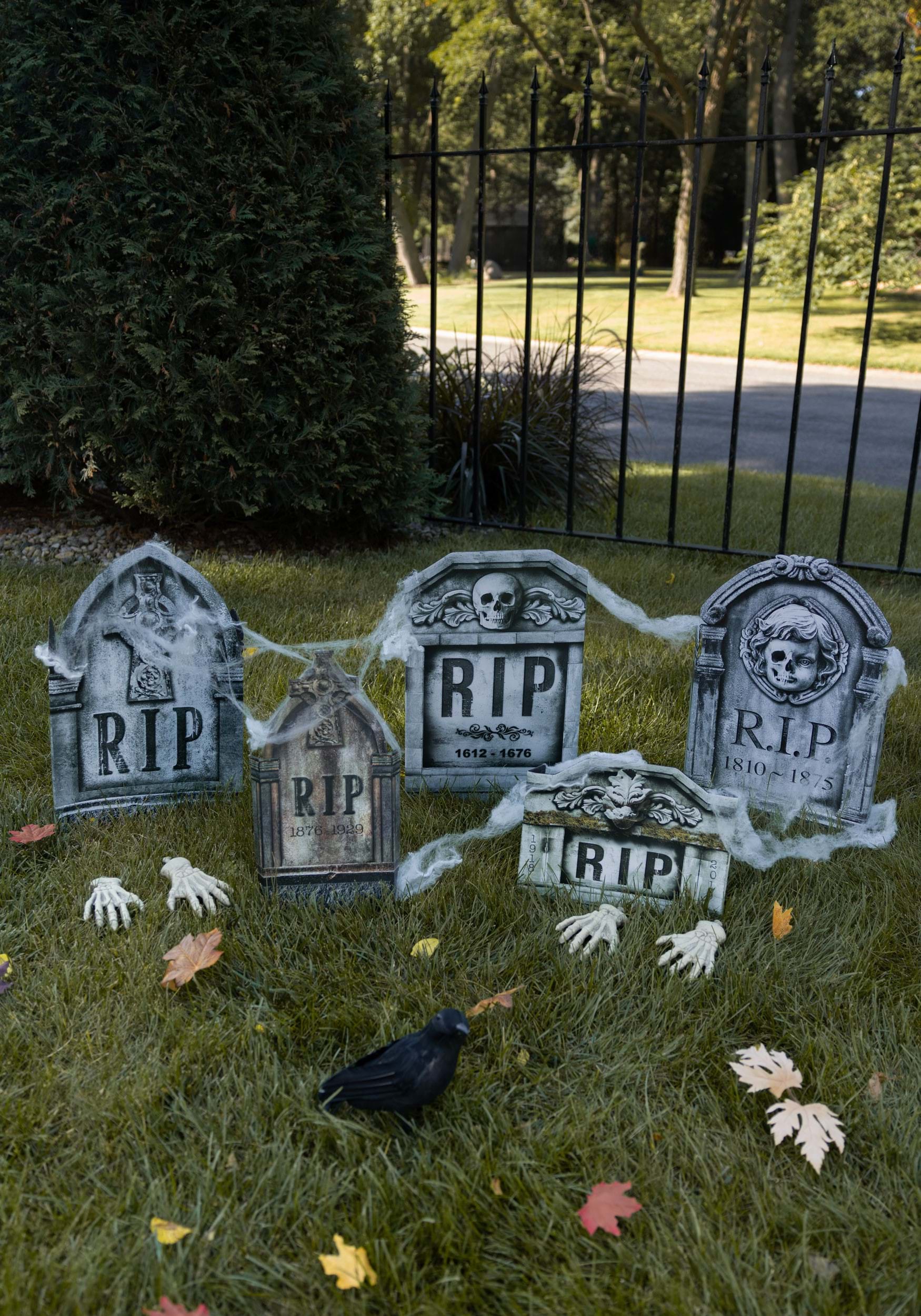 Complete Skeleton Graveyard Decoration Kit | Outdoor Decorations