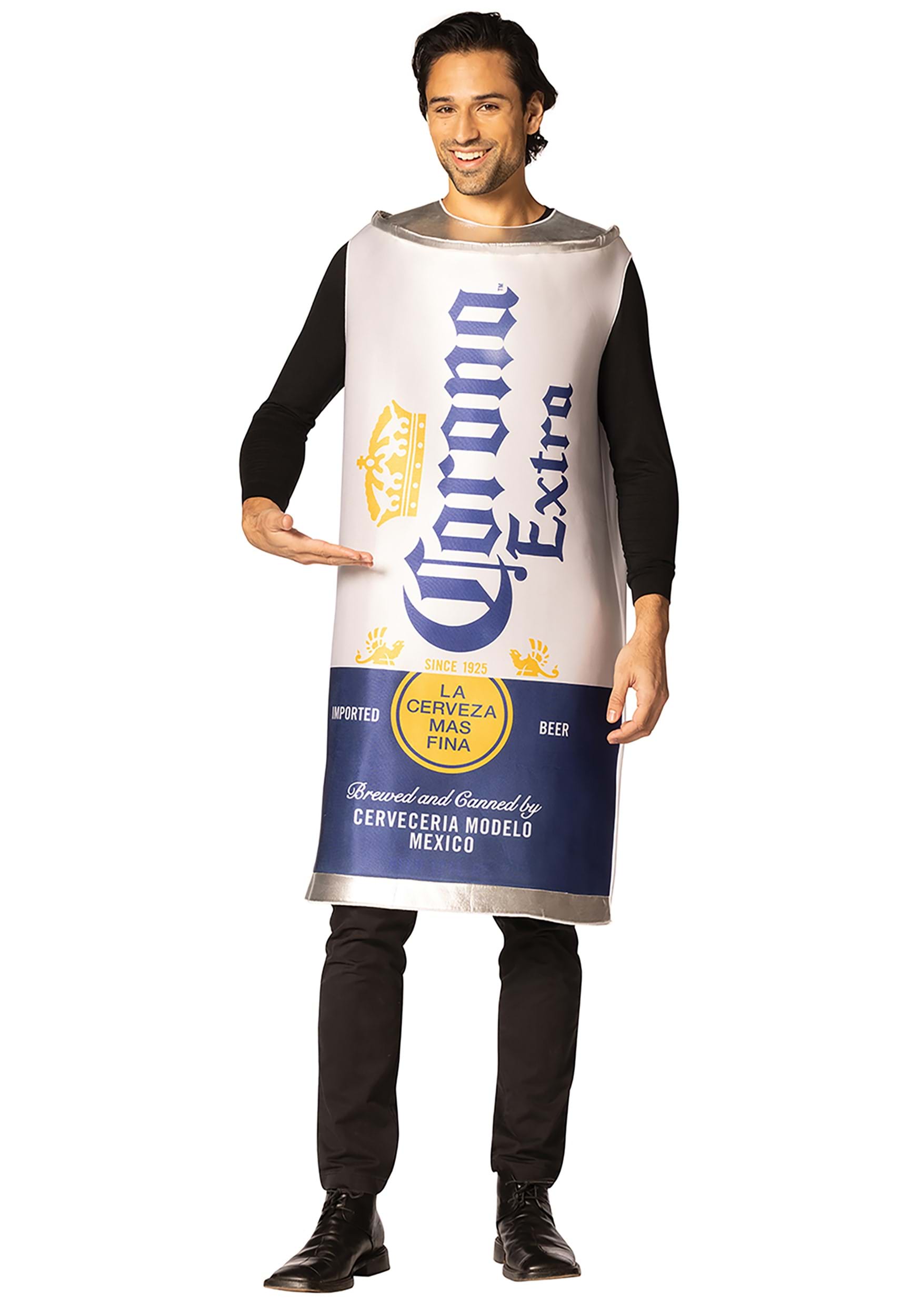 Corona Extra Beer Can Adult Costume | Beer Costumes
